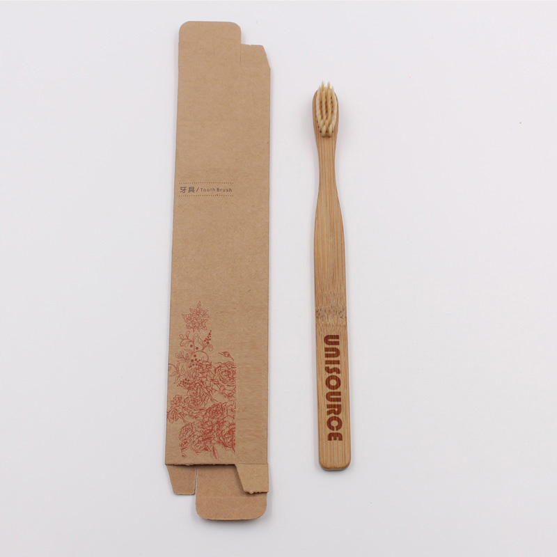 Straight Shape Flat Handle Bamboo Toothbrush - Buy Bamboo Toothbrush ...